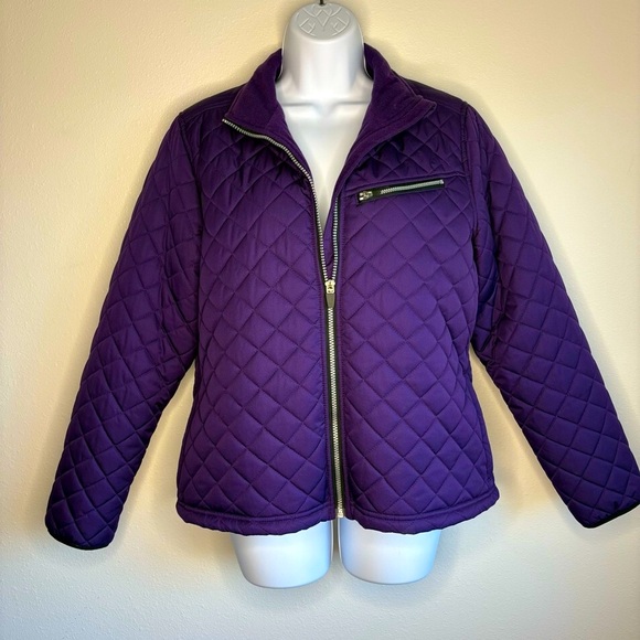 Style & Co. | Jackets & Coats | Style Co Sport Womens Deep Purple ...